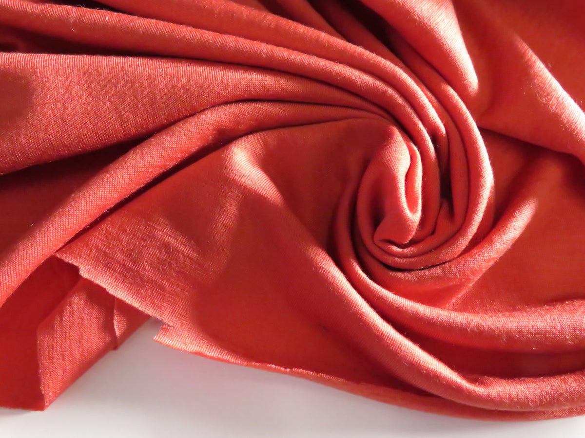 80cm Burnt Orange 44% merino 43% tencel 13% nylon 150g jersey knit – New Zealand Merino and Fabrics