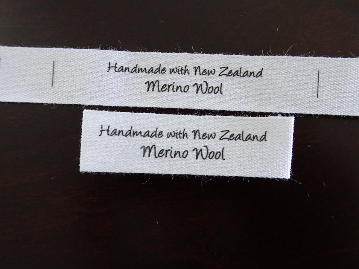 Handmade with New Zealand Merino Wool Labels now available – New ...